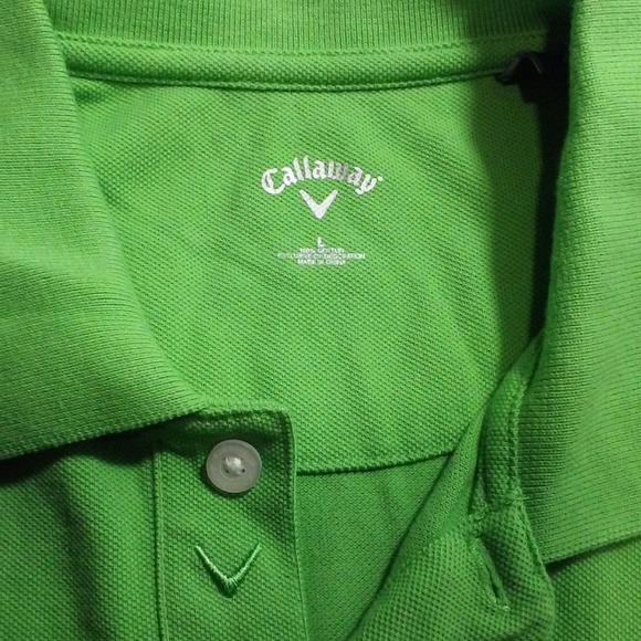Callaway | Shirts | Callaway Golf Shirt L Bright Green Heavyweight ...